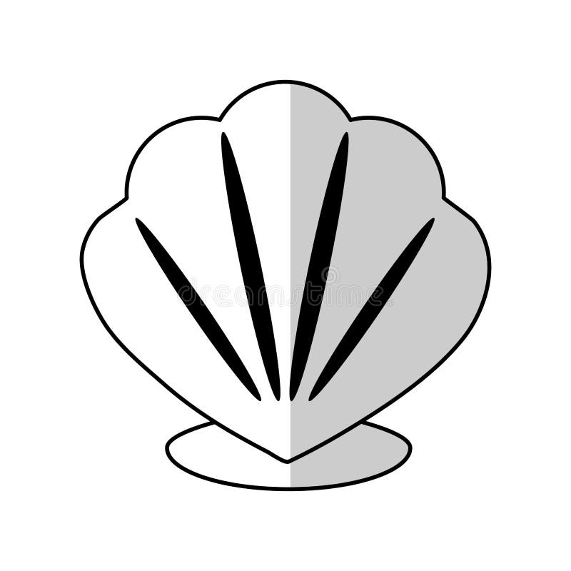 Shell icon image stock vector. Illustration of vector - 87628370