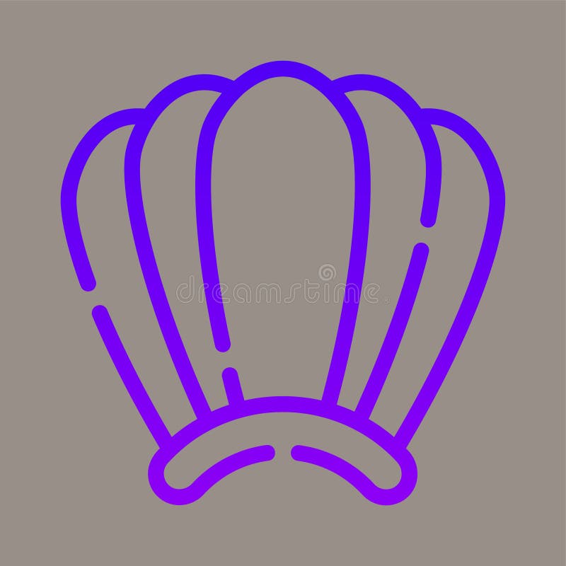 Shell Icon or Logo Illustration Vector Graphic with White Background ...