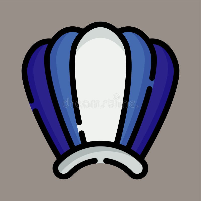 Shell Icon or Logo Illustration Vector Graphic with White Background ...