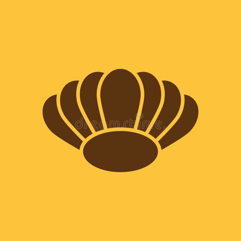 The Shell Icon. Ocean Symbol Stock Illustration - Illustration of ...