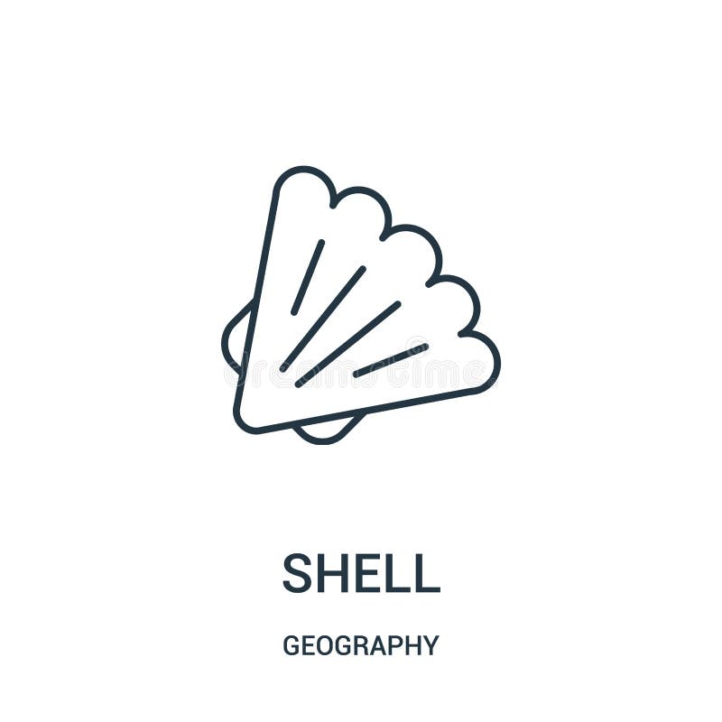 Shell Icon Vector from Tipical Spanish Collection. Thin Line Shell ...