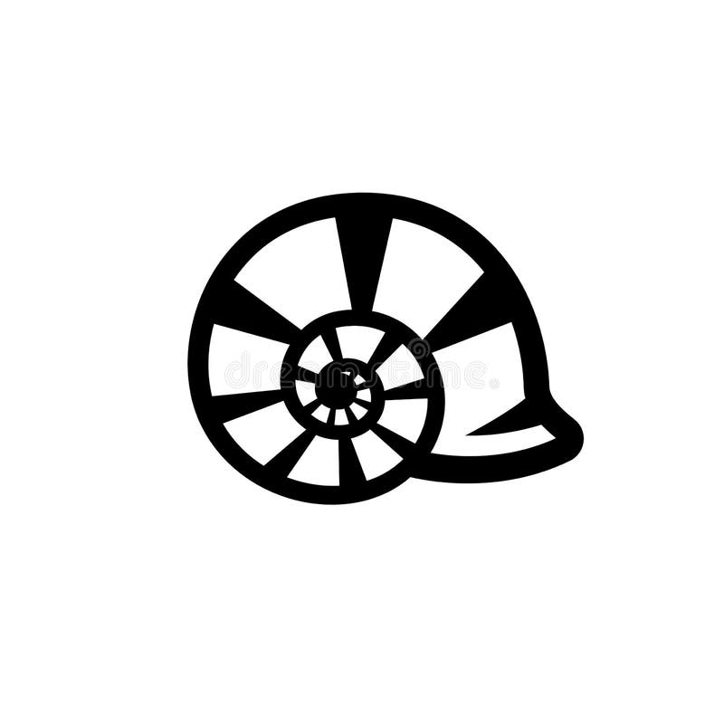 Shell Icon Vector Isolated on White Stock Vector - Illustration of ...