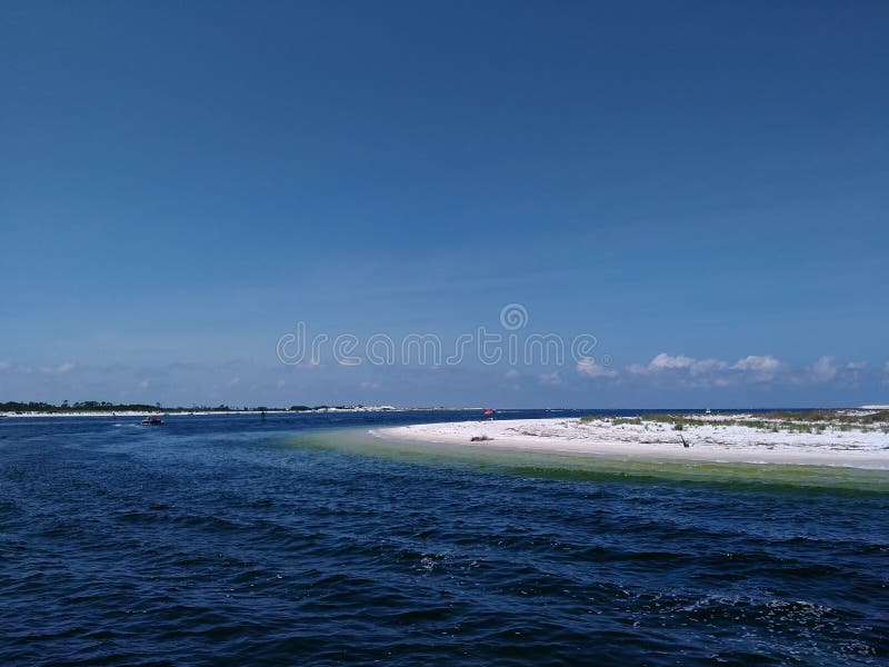 Shell Island in Panama City Beach Stock Photo - Image of beautiful ...