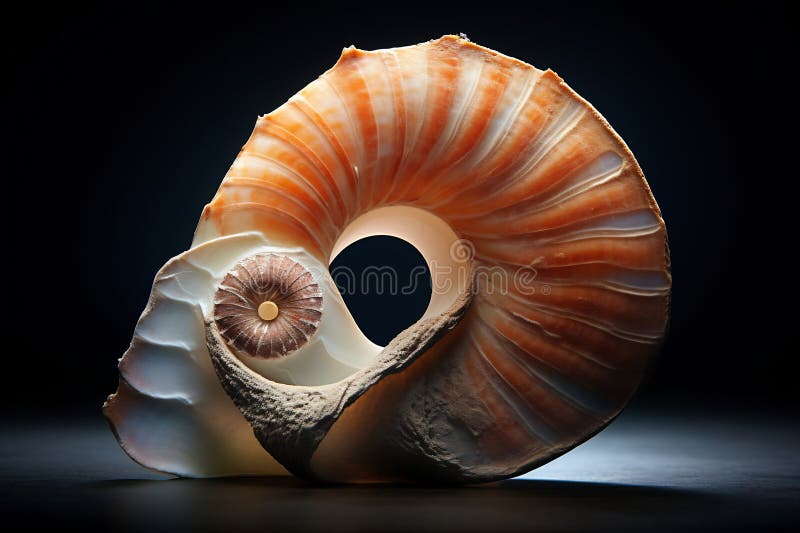 Shell with Large Shell Inside Stock Photo - Image of macro, isolated ...