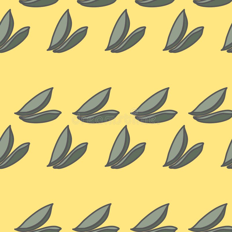 Shell, Leaves. Vector Seamless Pattern. Background Illustration ...