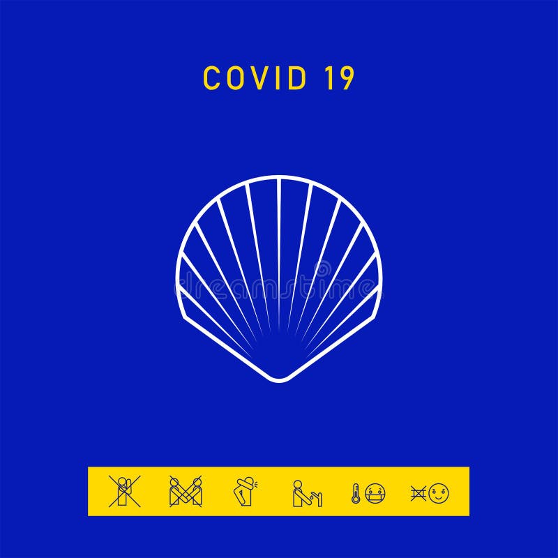 Shell Line Symbol Icon, Logo Stock Illustration - Illustration of shell ...