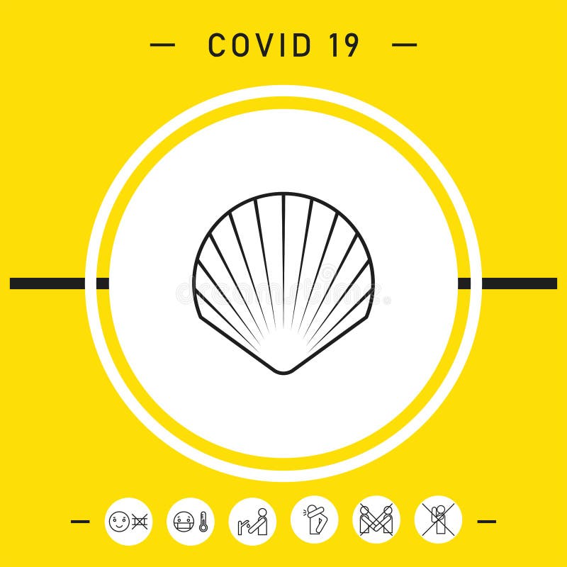 Shell Line Symbol Icon, Logo Stock Vector - Illustration of tropical ...