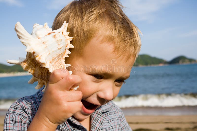 Boy after swimming in sea stock image. Image of happy - 30113959