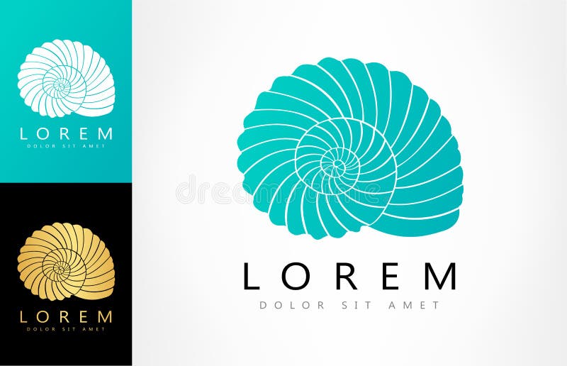 Shell Logo. Mollusk Vector. Stock Vector - Illustration of snail ...
