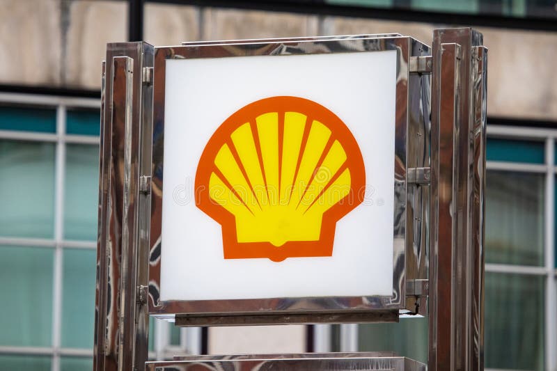 Shell Logo at a Petrol Garage in the UK Editorial Image - Image of ...