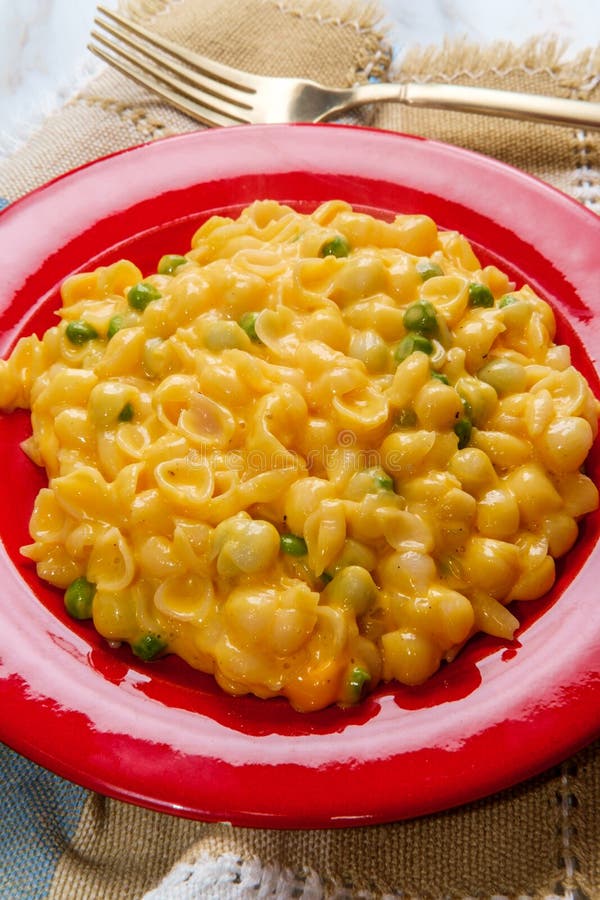 Shell Macaroni and Cheese stock image. Image of delicious - 217224369