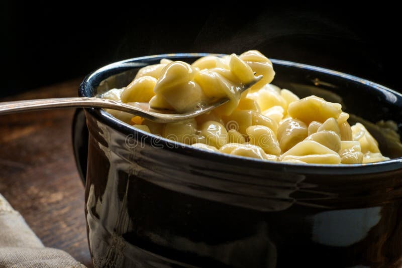 Shell Macaroni and Cheese stock image. Image of creamy - 52711615