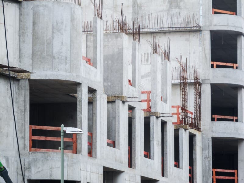 Shell Made of Concrete in Berlin Mitte Stock Photo - Image of build ...
