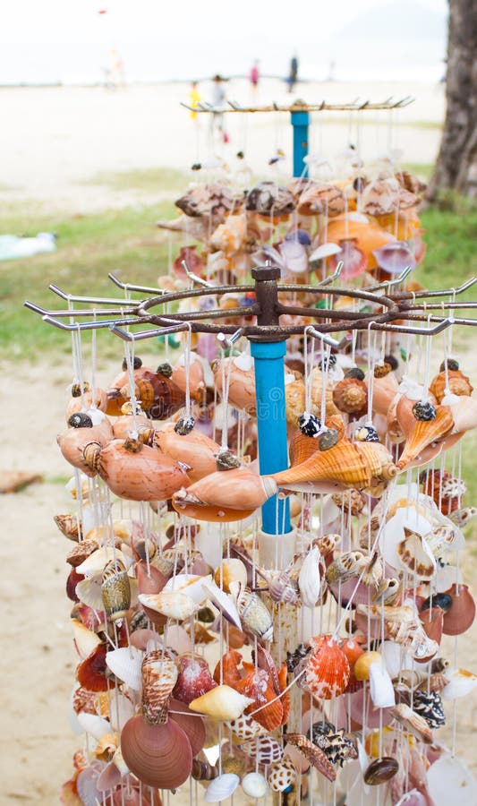 Shell mobile for sell stock photo. Image of crafts, ornament - 36525130