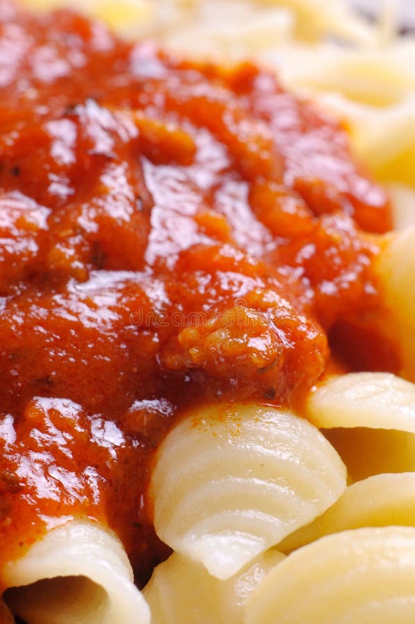 Shell pasta stock photo. Image of cook, paste, meat, macro - 9941866