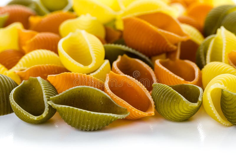 Shell pasta stock image. Image of italian, gourmet, colored - 51194633