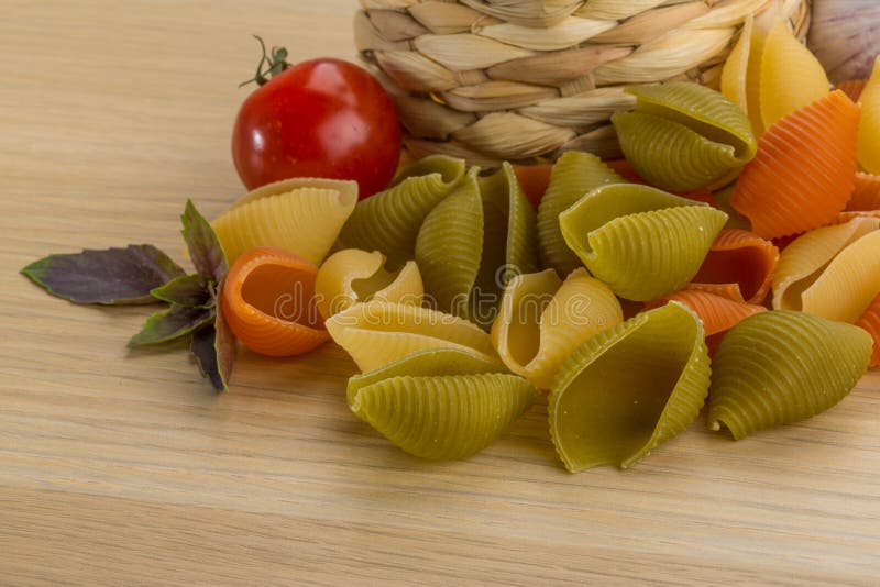 Shell pasta stock image. Image of food, eating, yellow - 47335263