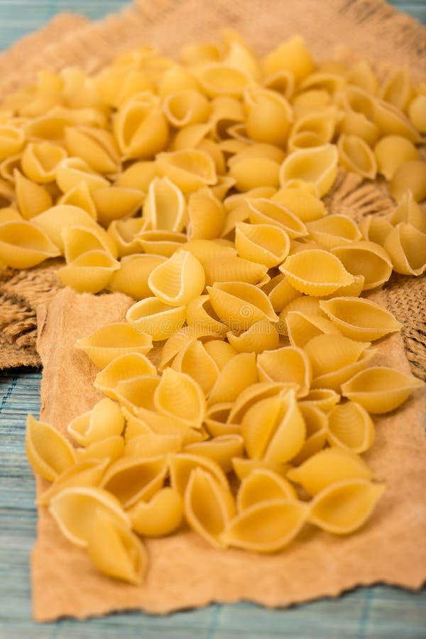Shell pasta stock image. Image of healthy, pasta, ingredient - 55286199