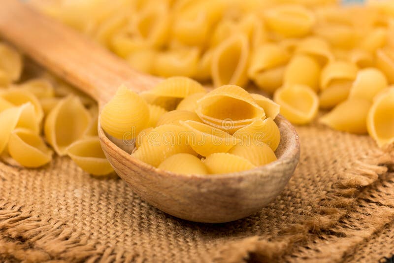 Shell pasta stock image. Image of closeup, ingredient - 55286181
