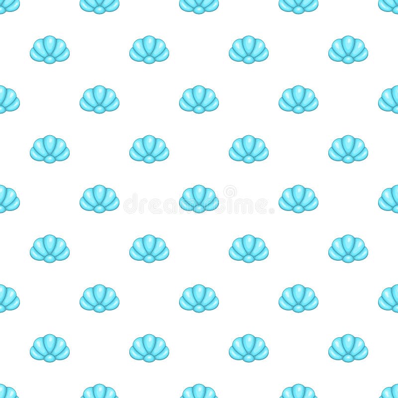 Shell Pattern, Cartoon Style Stock Vector - Illustration of painted ...