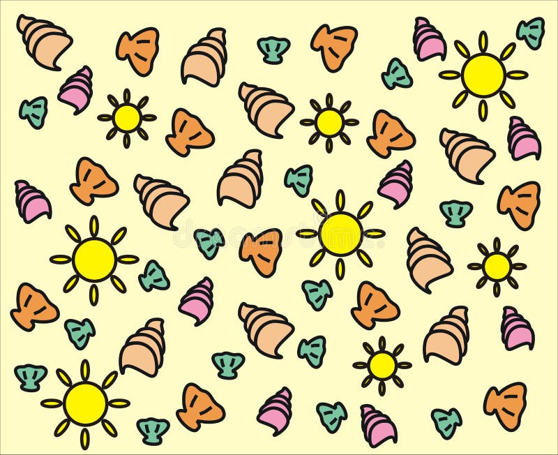 Shell pattern stock illustration. Illustration of season - 186558379