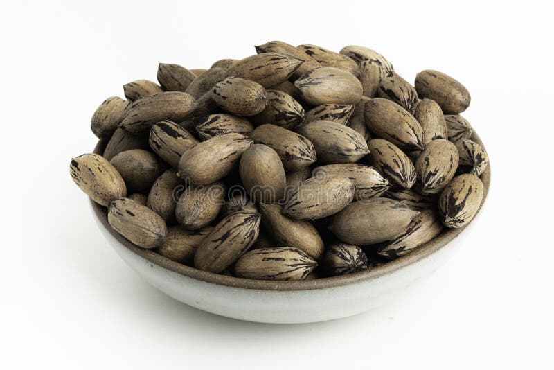 In-shell Pecan Nuts on Bowl Stock Image - Image of healthy, ingredient ...