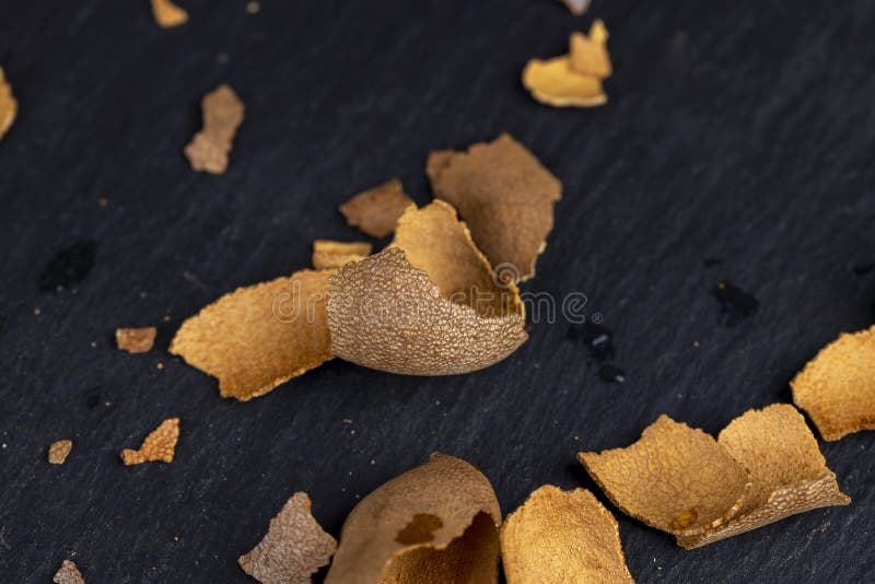 The Shell of the Peeled Tamarind Fruit on the Table Stock Image - Image ...