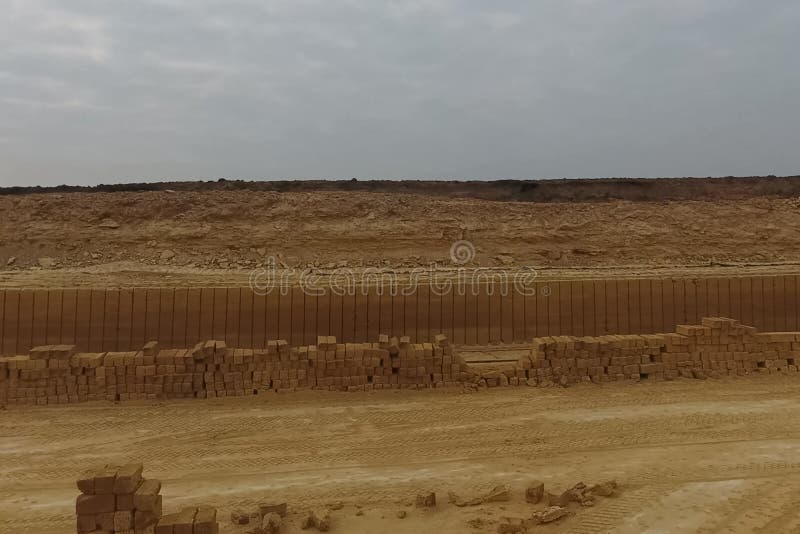 Shell Quarry Quarry. Cutting a Seashell into Blocks Right Away I Stock ...