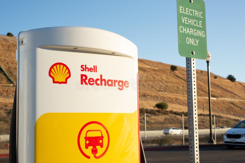 Shell Recharge station editorial photography. Image of electric - 281907162