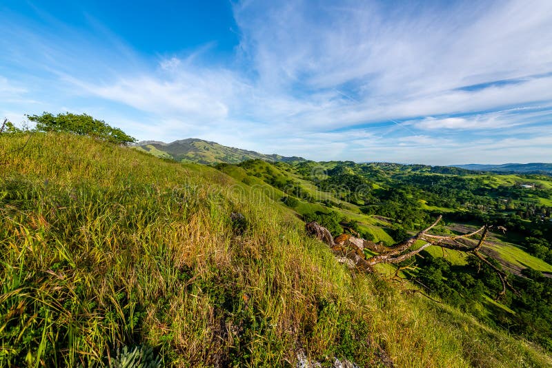 Shell Ridge and Mount Diablo State Park Stock Image - Image of overlook ...