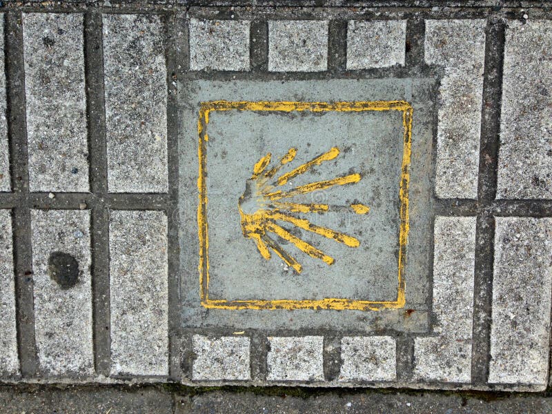 Shell Scallop Symbol of the Way of St. James Stock Photo - Image of ...