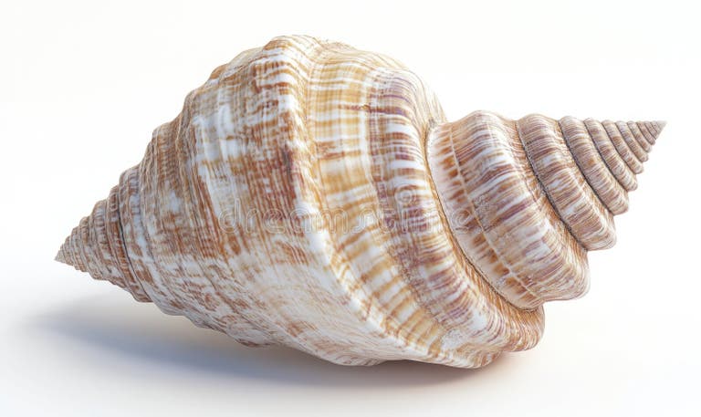 A Shell is Shown on a White Background Stock Illustration ...