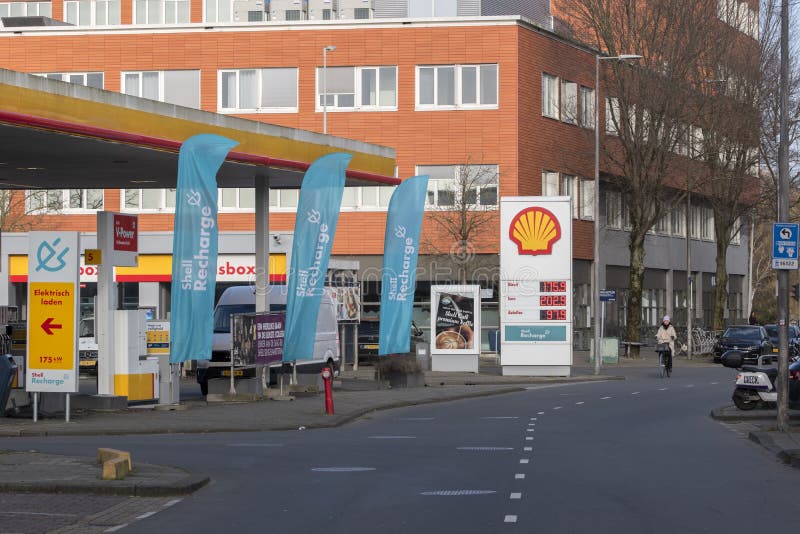 Shell Station at Amsterdam the Netherlands 30-1-2022 Editorial Stock ...