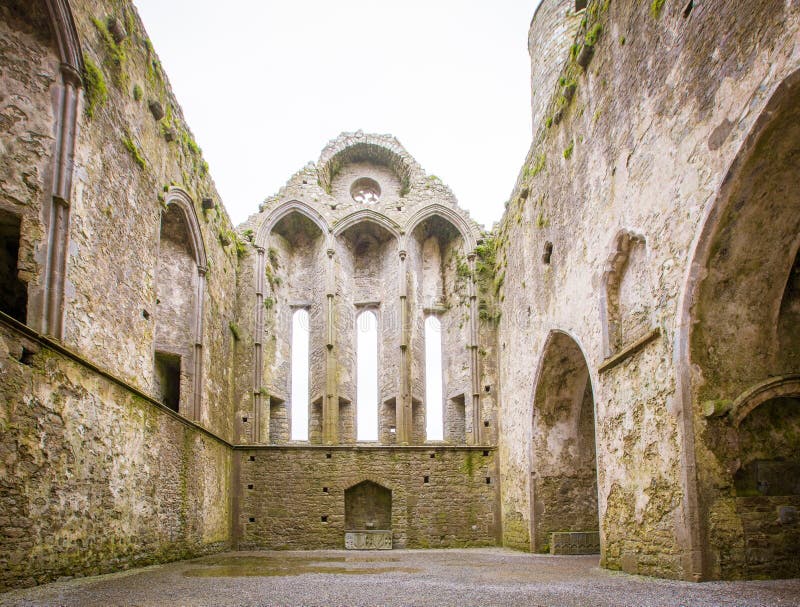 Abandon Stone Monastery in Ireland Stock Photo - Image of europe ...