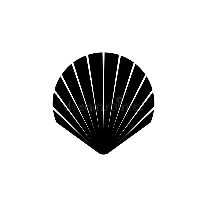 Shell Symbol - Line Icon for Your Design Stock Vector - Illustration of ...