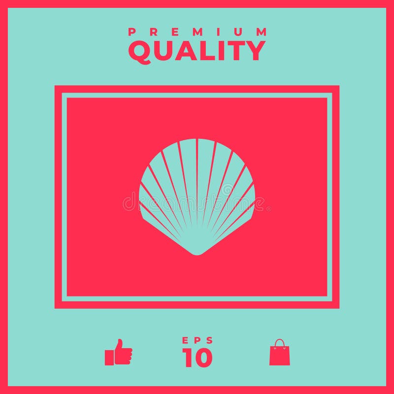 Shell Symbol Icon. Elements for Your Design Stock Illustration ...