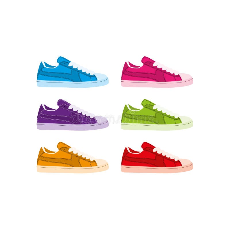 Shell top trainers stock vector. Illustration of sneakers - 22670409