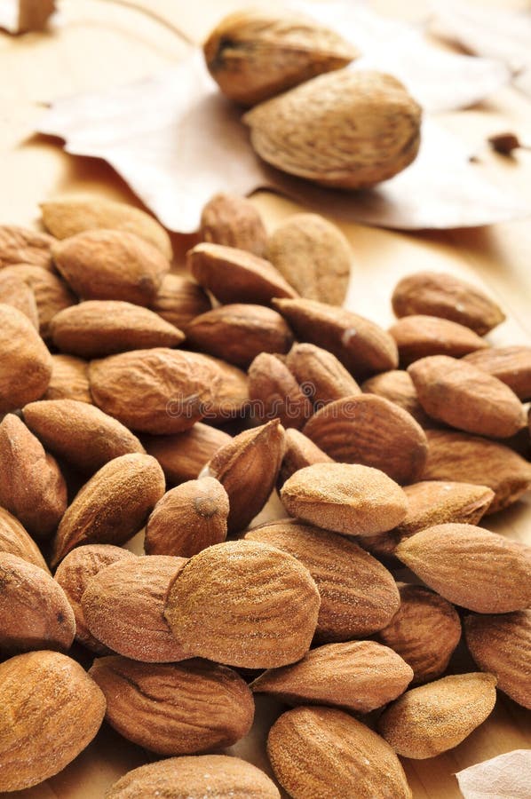 Shelled almonds stock image. Image of delicious, healthy - 27326619