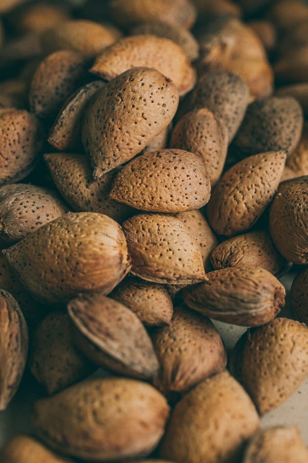 Shelled Almonds As Background. Close Up View of Shelled Almonds Texture ...