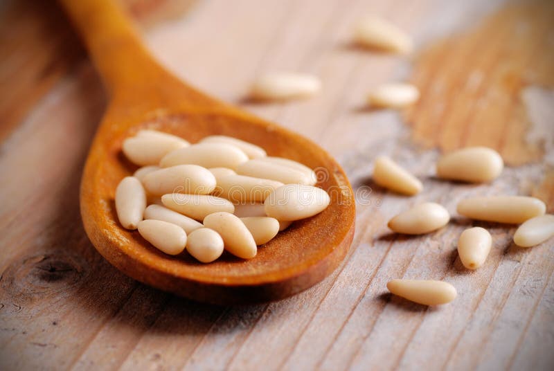 Shelled pine nuts stock photo. Image of cuisine, gourmet - 37575292