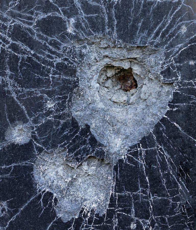 Shelled Wall. Facade of a Bombed-out House Stock Image - Image of ...