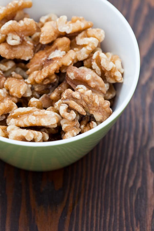 Shelled walnuts stock image. Image of color, wooden, natural - 11816557