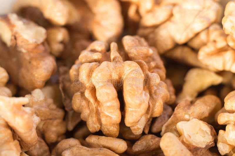 Shelled walnuts stock image. Image of rawfood, walnuts - 84858483