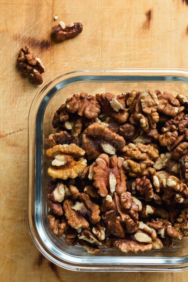 Shelled walnuts stock image. Image of nuts, protein - 368458863