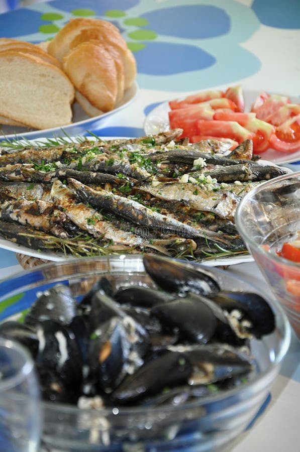 Shellfish and fish stock image. Image of flower, fresh - 25159815