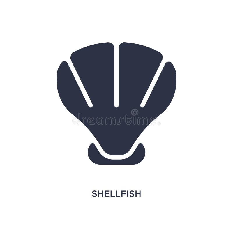 Shellfish Icon on White Background. Simple Element Illustration from ...
