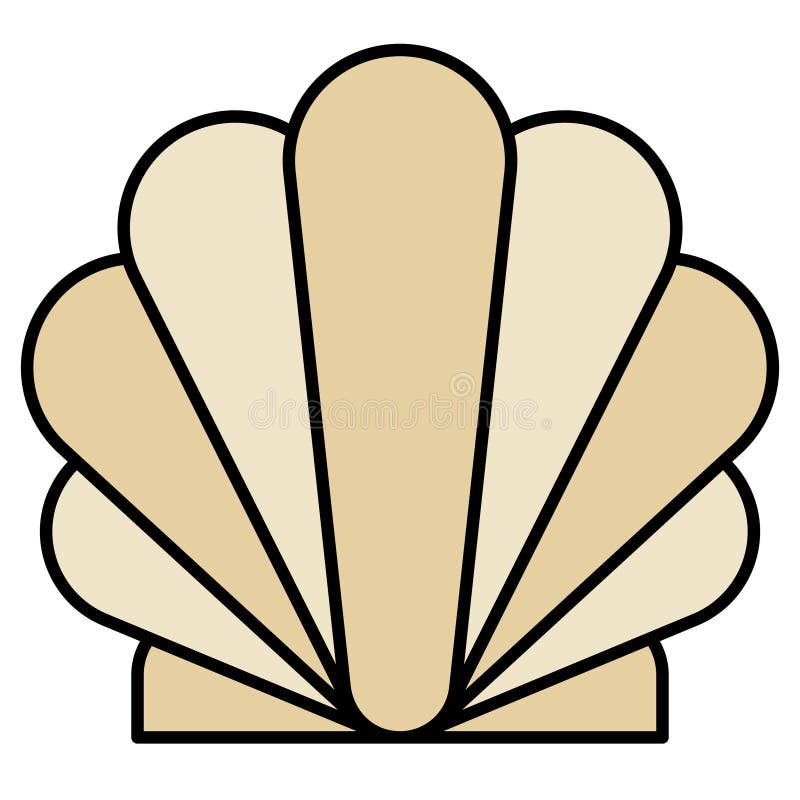 Shellfish Icon, Summer Vacation Related Vector Stock Vector ...