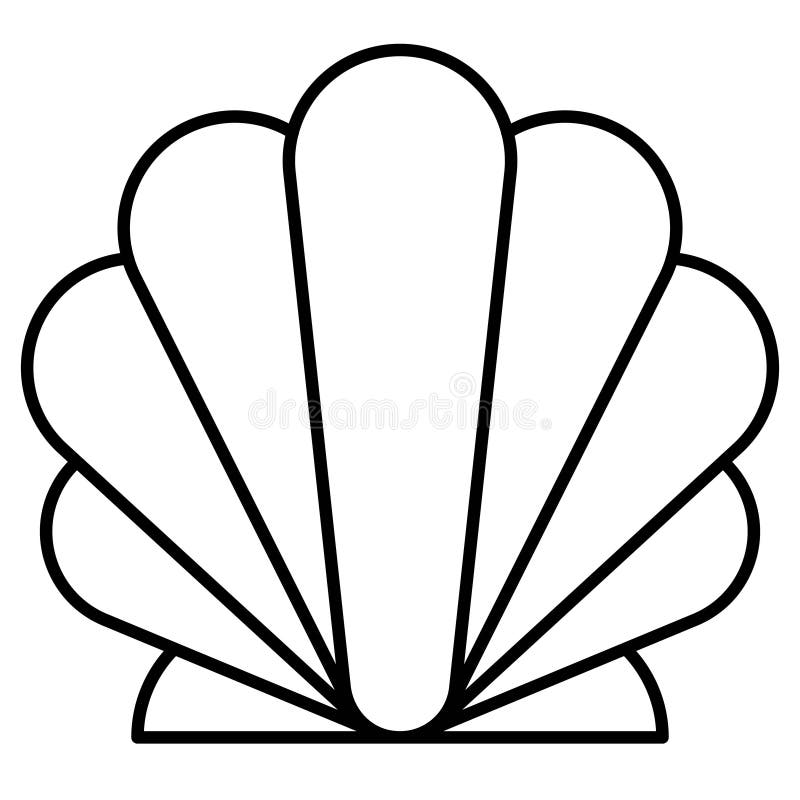 Shellfish Icon Outline Stroke Set Design Illustration Stock Vector ...