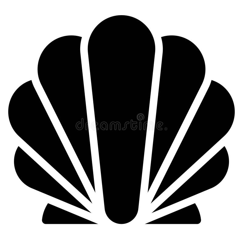 Shellfish Icon, Summer Vacation Related Vector Stock Vector ...