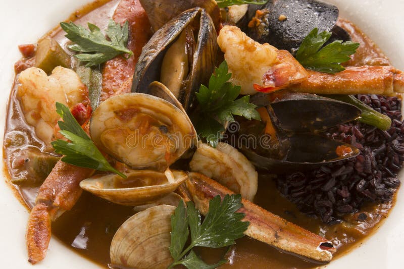 Shellfish Mixture of Mussels and Clams Stock Image - Image of plate ...